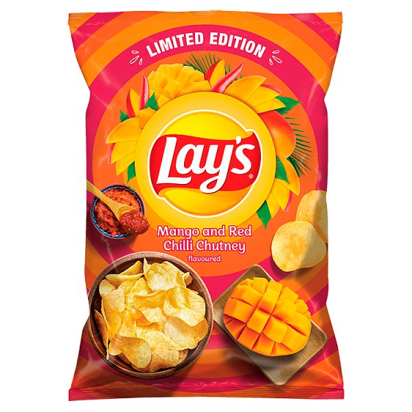 Lay's Chipsy ziemniaczane o smaku chutney z mango i czerwonego chilli ...