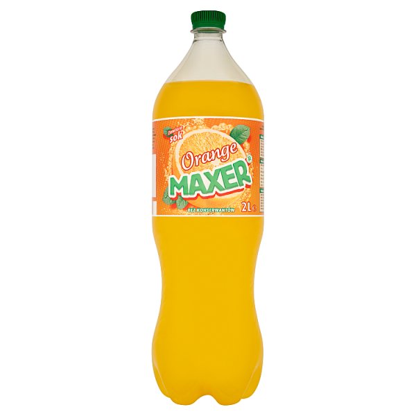 Maxer Napój gazowany o smaku pomarańczowym 2 l, 1 szt/2,000 litr, Maxer ...