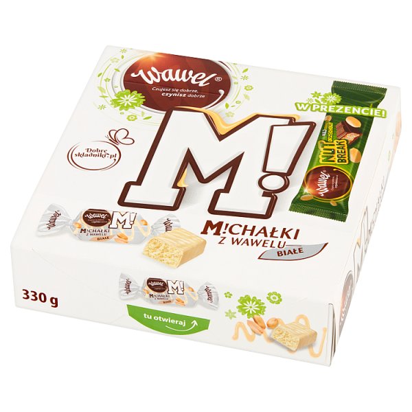 Wawel Michałki z Wawelu Białe Cukierki w białej polewie 330 g, 1 szt/0 ...