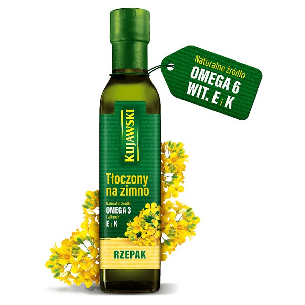 Kujawski Olej z rzepaku tłoczony na zimno 250 ml, 1 szt/0,250 litr, Kujawski - Spar (dawniej ...