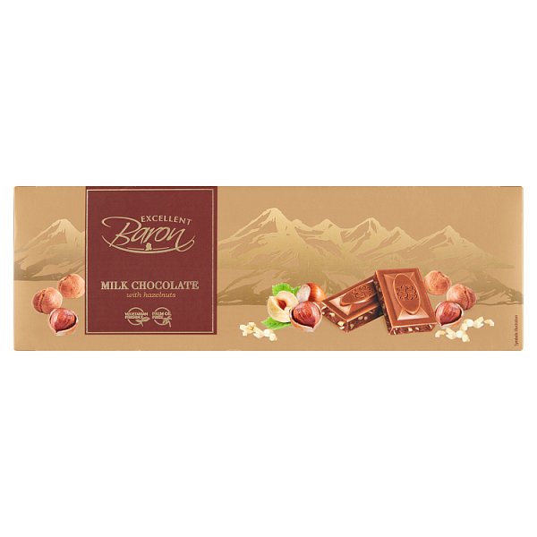 Excellent Baron Czekolada mleczna z orzechami laskowymi 220 g, 1 szt/0 ...