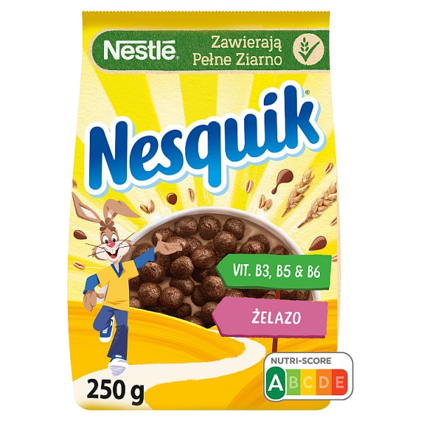 Nestlé Nesquik Zbożowe kuleczki o smaku czekoladowym 250 g, 1 szt/0,250 ...