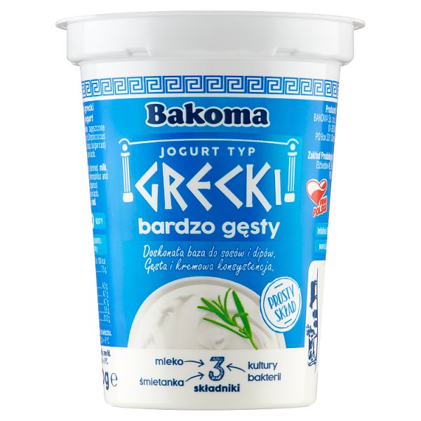 Bakoma Jogurt typ grecki 370 g, 1 szt/0,400 kg, Bakoma - Spar (dawniej ...