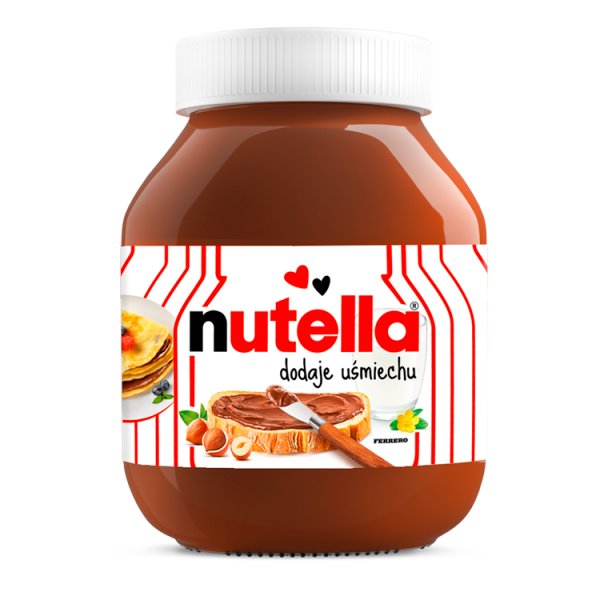 Nutella Krem do smarowania z orzechami laskowymi i kakao 825 g, 1 szt/0 ...