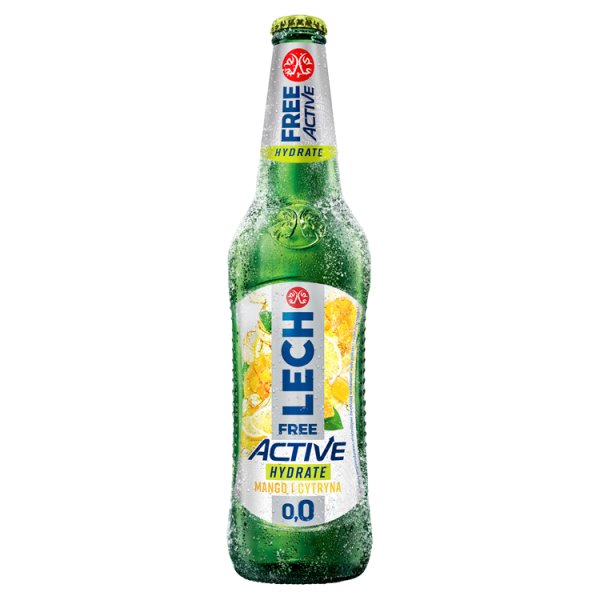 Lech Free Active Hydrate Piwo bezalkoholowe mango i cytryna 500 ml, 1 ...
