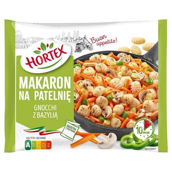 Hortex Makaron na patelnię gnocchi z bazylią 450 g, 1 szt/0,450 kg ...