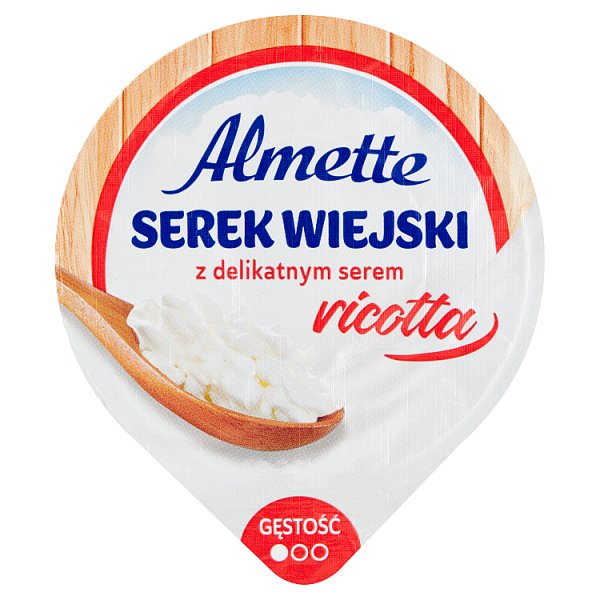 Almette Serek wiejski z delikatnym serem ricotta 150 g, 1 szt/0,150 kg ...