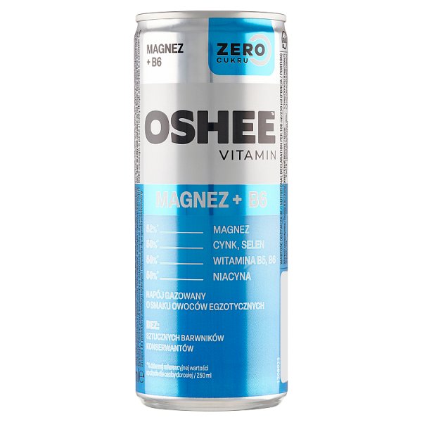 Oshee Vitamin Napój gazowany o smaku owoców egzotycznych 250 ml, 1 szt ...