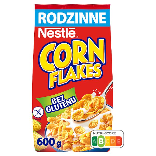 Nestlé Corn Flakes Chrupiące płatki kukurydziane z witaminami 600 g, 1 ...