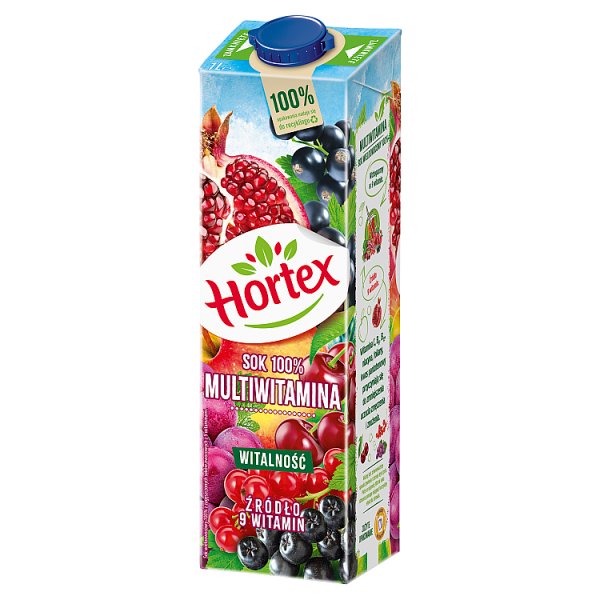 Hortex Sok 100 % multiwitamina 1 l, 1 szt/1,000 litr, Hortex - Spar ...