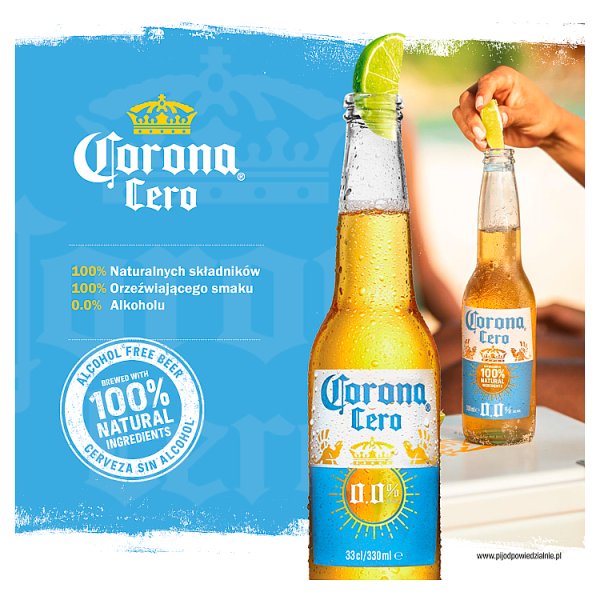 Corona Cero Piwo bezalkoholowe 330 ml, 1 szt/0,330 litr, Ab Inbev ...