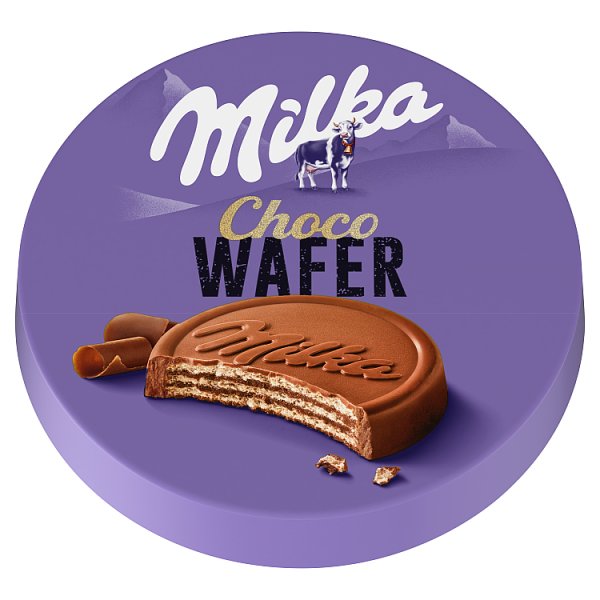 Milka Choco Wafer Wafelek z kremem kakaowym oblany czekoladą mleczną 30 ...