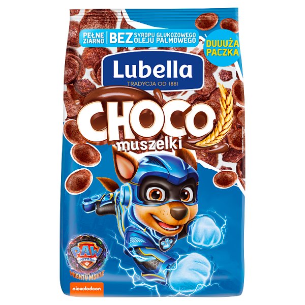 Lubella Choco muszelki Zbożowe muszelki o smaku czekoladowym 500 g, 1 ...
