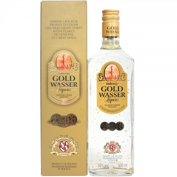 Likier goldwasser 38% , 1 szt, POLSKA - Spar (dawniej Piotr i Paweł)