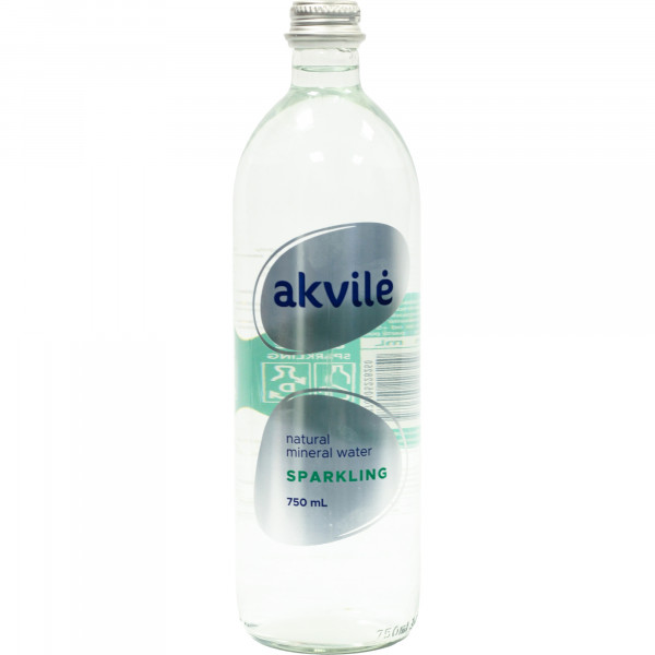 Woda lgaz Akvile mineralna 750ml but , 1 szt/0,750 litr, Piastpol ...