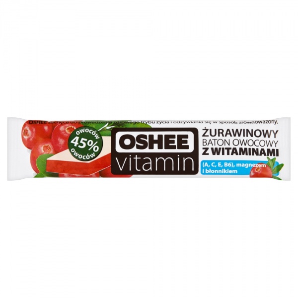 Baton Fruit Oshee-żurawina , 1 szt/0,023 kg, Oshee - Spar (dawniej ...